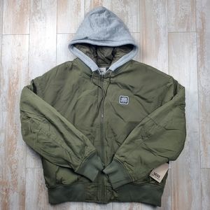 Vans | Jackets & Coats | Vans Check Boom Hooded Bomber Jacket Womens ...